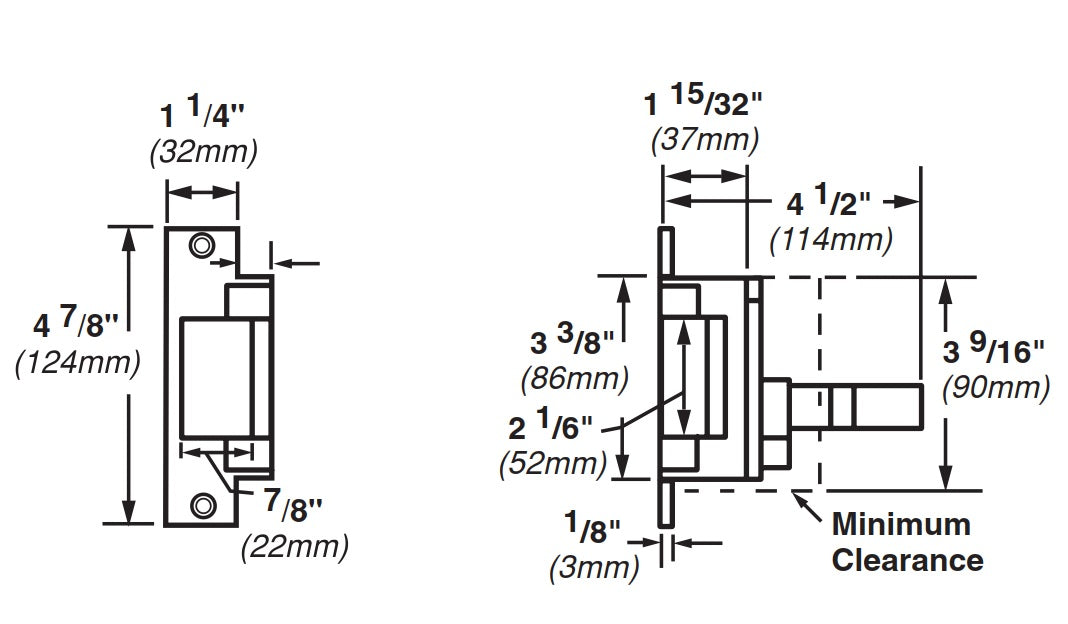 Von Duprin 6211WF 12VDC FSE US32D Electric Strike | The Door and ...